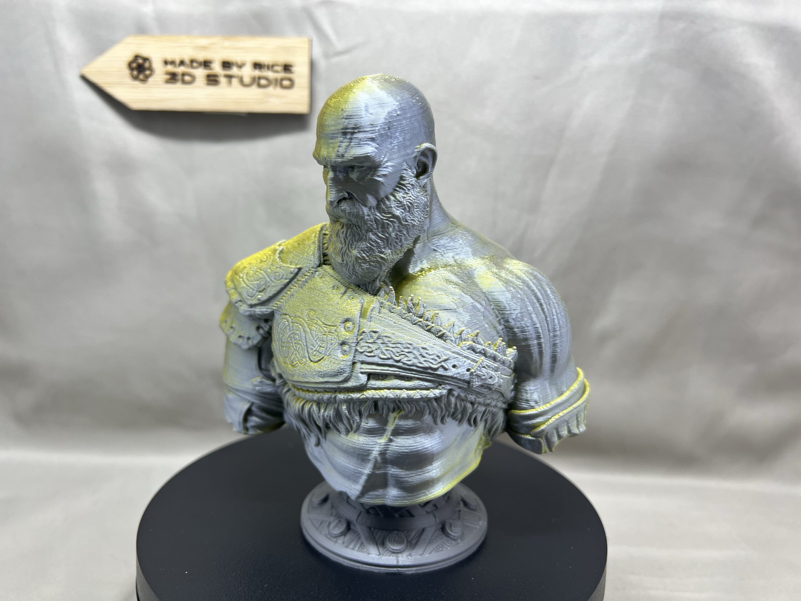 Kratos Bust - God of War - Made by Rice 3D Studio