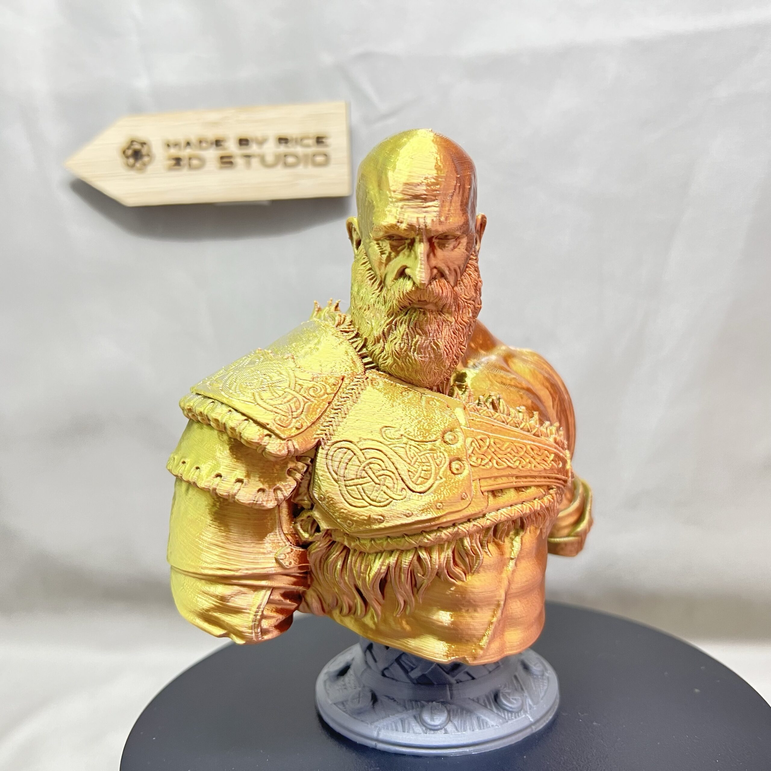 Kratos Bust - God of War - Made by Rice 3D Studio