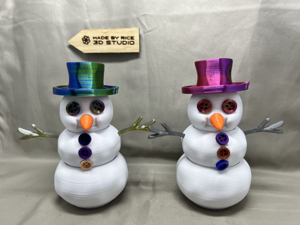 Snowman - Articulated - Custom Design Outfit - Made by Rice 3D Studio